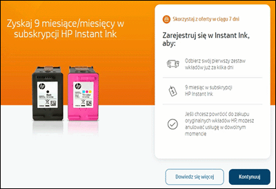 Konfiguracja drukarki atramentowej HP+ za pomocą aplikacji HP Smart ...