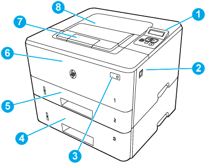 HP LaserJet Pro 4001-4004 - Printer views | HP® Support