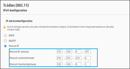 Brug af HP's integrerede webserver (EWS) til printere | HP® Customer ...