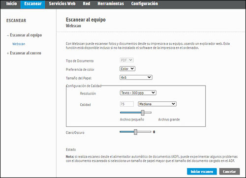 Use el servidor Web incorporado (EWS) de la impresora HP | Soporte al ...