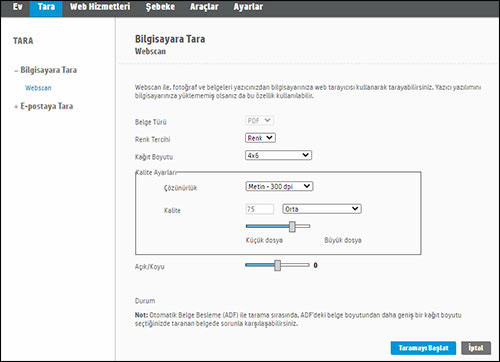 HP Yazıcı Gömülü Web Sunucusu'nu (EWS) kullanma | HP® Müşteri Desteği