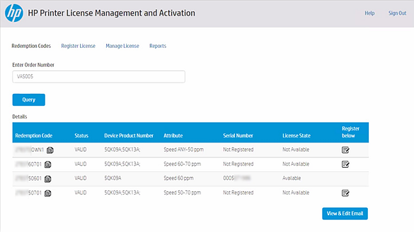 HP LaserJet Managed - Register or upgrade a printer speed using a speed ...