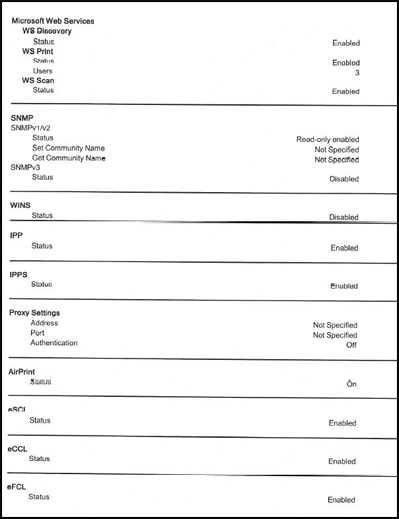 HP LaserJet Pro MFP 3101-3108 printers - Printing reports and self-test ...