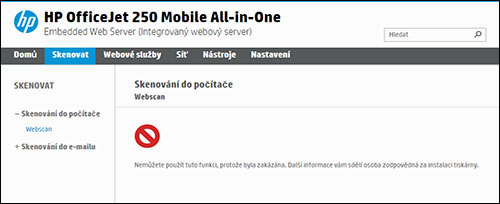 Použijte integrovaný webový server (EWS) tiskárny HP | Zákaznická ...
