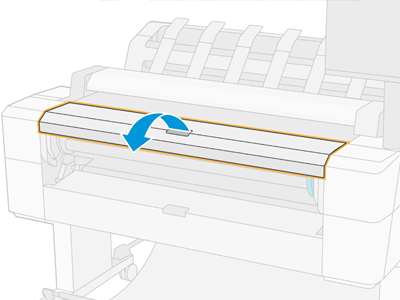 Load a roll onto the spindle | HP® Support