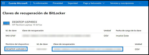 Equipos HP - Cómo usar BitLocker y buscar la clave de recuperación ...