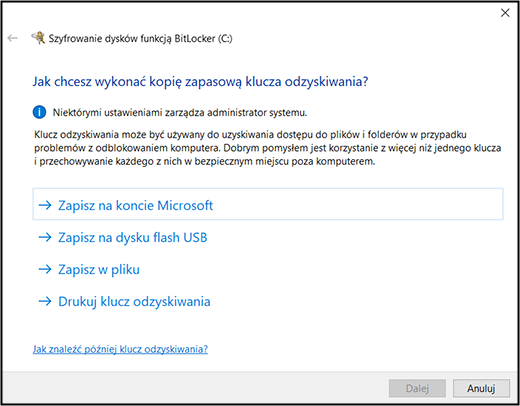 Komputery HP – Korzystanie z programu BitLocker i odszukiwanie klucza ...