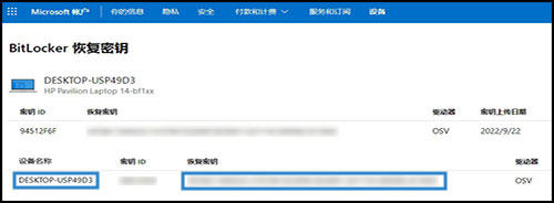 HP 电脑 - 使用 BitLocker 并查找恢复密钥（Windows 11、10） | HP® 支持