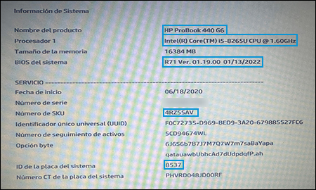 Portátiles HP de uso empresarial - Actualización del BIOS (sistema de ...