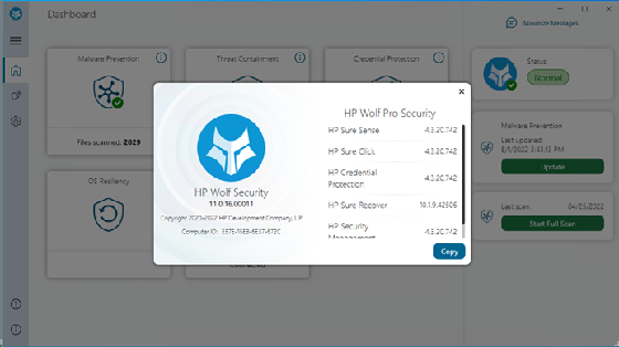 PC de uso empresarial HP - Actualización de HP Wolf Security | Soporte ...