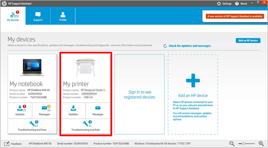 Printer set-up and use - HP DesignJet Z6/Z9+ Pro | HP® Support