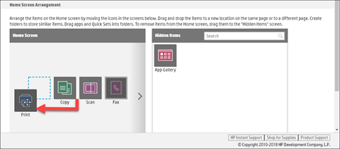 HP LaserJet Enterprise, HP PageWide Enterprise - Customize the Home ...
