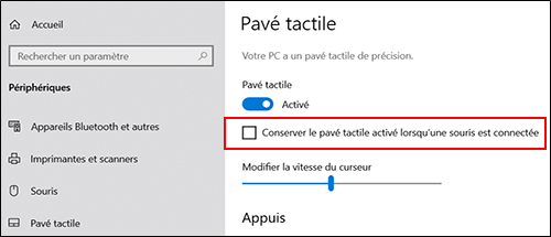 Ordinateurs portables HP - Désactiver automatiquement le pavé tactile ...