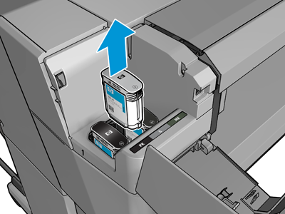 Handling ink cartridges and printhead - HP DesignJet T2600 MFP | HP ...