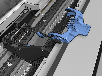 Handling ink cartridges and printhead - HP DesignJet T2600 MFP | HP ...
