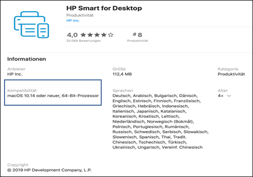 Tippen Sie auf „Herunterladen“, um die HP Smart App herunterzuladen und ...