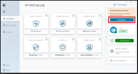 Ordinateurs professionnels HP - Enregistrement dans le cloud de HP Wolf Pro Security Edition ...