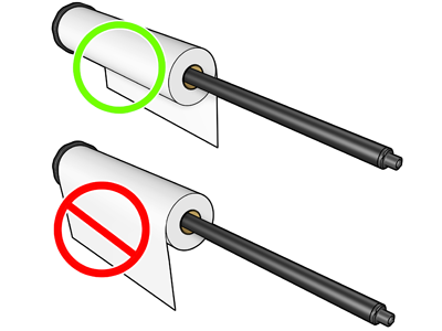 Load a roll onto the spindle | HP® Support