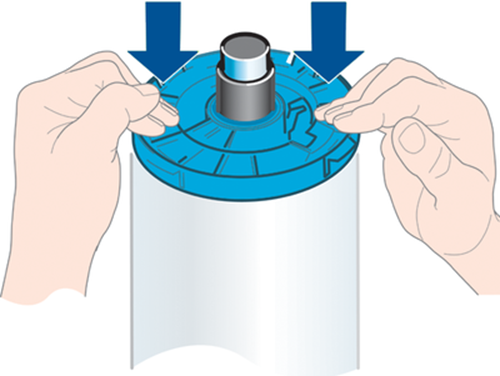 Load a roll onto the spindle | HP® Support