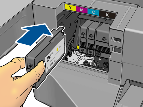 Handling ink system - HP DesignJet T100/T500 Printer Series | HP® Support