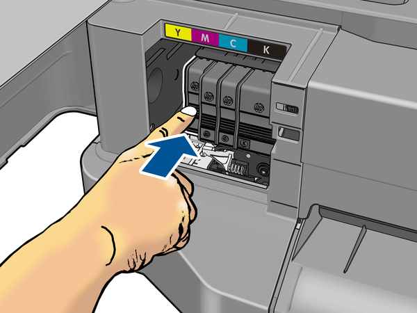 Handling ink system - HP DesignJet T100/T500 Printer Series | HP® Support