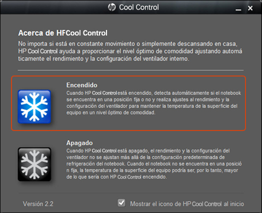 Notebooks HP - Uso de HP Cool Control para reducir el calor | undefined