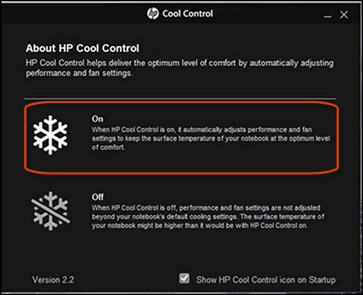 Notebook HP - Utilizzo di HP Cool Control per ridurre il calore ...