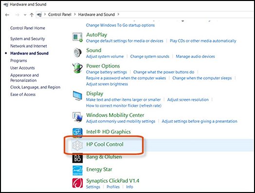 คอมพิวเตอร์โน้ตบุ๊กของ HP - การใช้ HP Cool Control เพื่อลดความร้อน ...