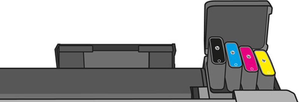 Handling ink cartridges and printhead- HP DesignJet T830 Multifunction ...