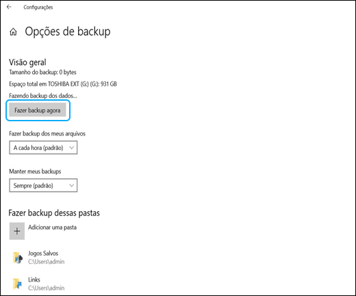 Computadores HP - Fazer backup de arquivos (Windows 11, 10) | Suporte HP®