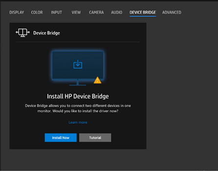 จอแสดงผล HP - HP Device Bridge | ฝ่ายสนับสนุนลูกค้า HP®