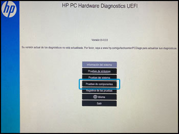 Notebooks HP - Aparece un error de 601 o 60X en una pantalla negra ...