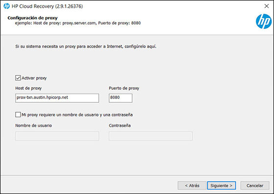 PCs HP para uso empresarial - Uso de HP Cloud Recovery Client en ...