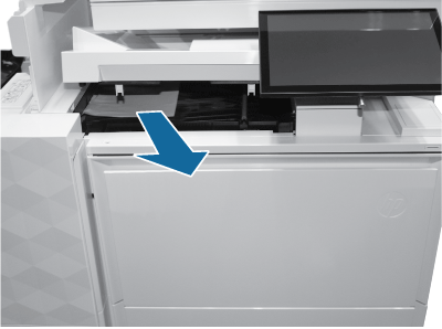 HP Color LaserJet Enterprise MFP 6800, 6801, X677 - 13.E2 กระดาษติดในฝา ...