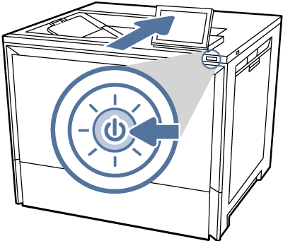 HP Color LaserJet Enterprise X557, X55745 - Setting up the printer ...