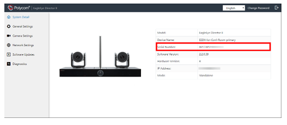 Zoek de serienummers van EagleEye Director II en EagleEye Director | HP ...