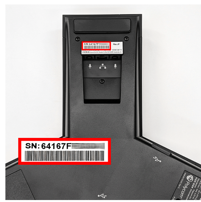 Zoek een Poly Trio-serienummer | HP® Klantondersteuning