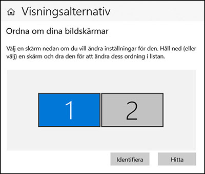 HP-datorer - Använda två eller flera bildskärmar med en dator (Windows ...