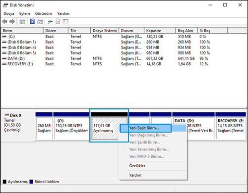 HP Bilgisayarlar - Sürücüleri bölümleme ve adlandırma (Windows) | HP ...