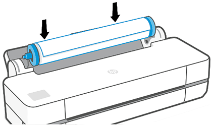 Load a Roll - HP DesignJet T200/T600 and Studio Printer Series | HP ...