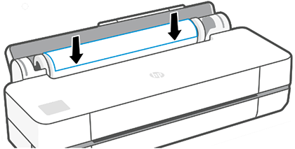 Load a Roll - HP DesignJet T200/T600 and Studio Printer Series | HP ...