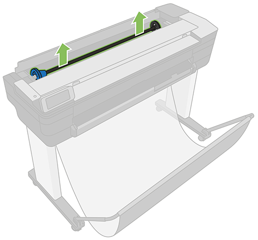 Load a Roll - HP DesignJet T730/T830 MFP | HP® Support