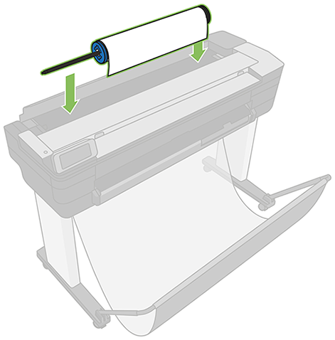 Load a Roll - HP DesignJet T730/T830 MFP | HP® Support