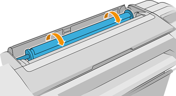 Load a Roll - HP DesignJet T1700 Series | HP® Support