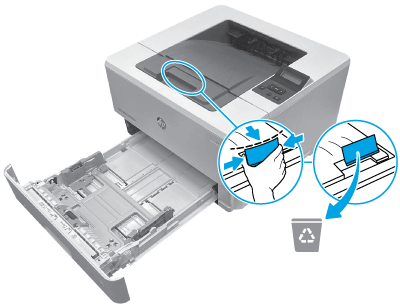 HP LaserJet Pro 4001-4004 - Instalación del kit de extensión de la bandeja | Soporte al cliente ...