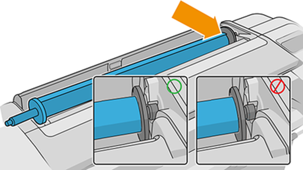 Load a Roll - HP DesignJet Z6/Z9+ | HP® Support