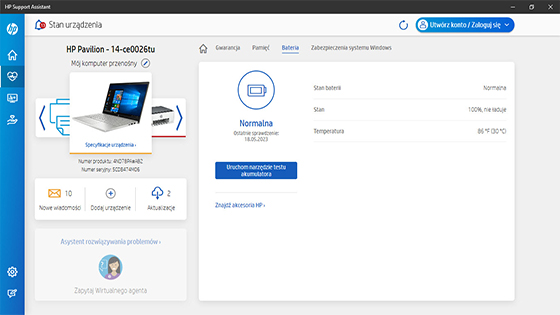 Komputery HP – Testowanie awarii sprzętowych | Wsparcie HP®