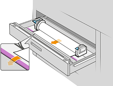 Load a Roll | HP® Customer Support