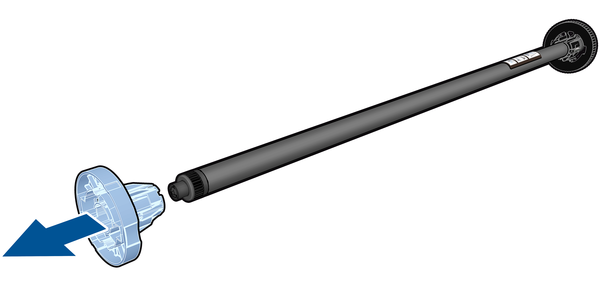 Load a roll onto the spindle | HP® Customer Support