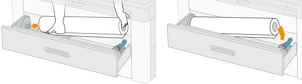 Load a Roll - HP DesignJet XL3600 | HP® Support